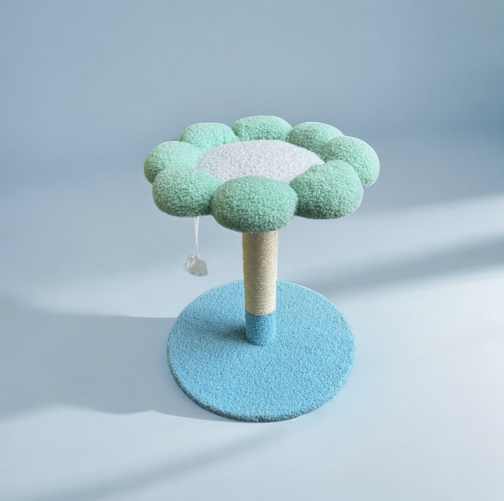Blue Flower-Shaped Small Cat Tree – Luckyseven Pet Supplies